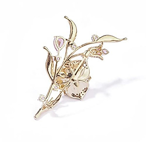 SXYMKJ Roses Brooch Female High-Grade Senior Sense of Clothing Pins Delicate Accessories Suit Western Clothing Products