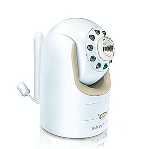 Infant Optics DXR-8 Video Baby Monitor, Non-WiFi Hack-Proof FHSS Connection, Interchangeable Lenses, Pan Tilt Zoom, LED Sound Bar, Night Vision, and Two-way Talk