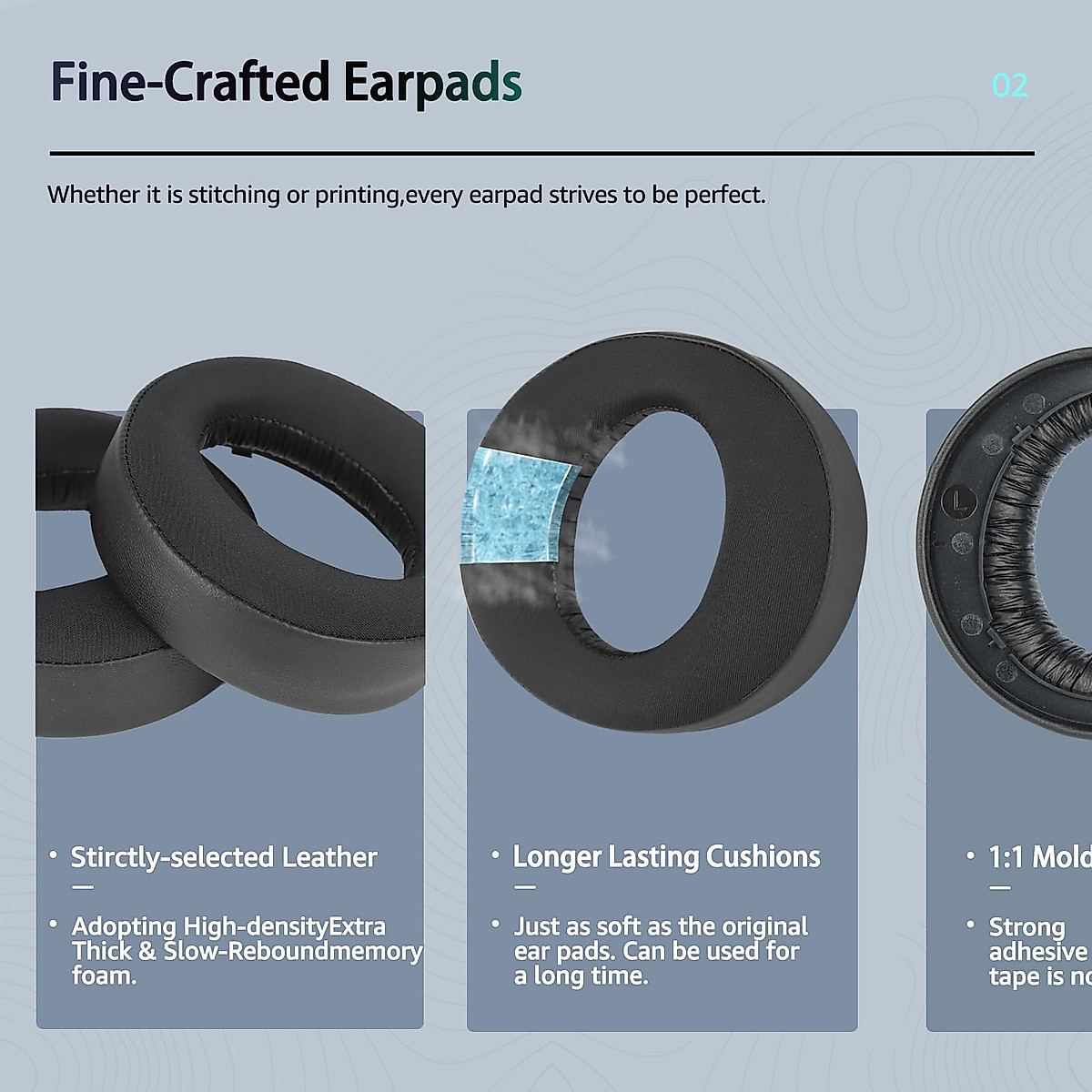 Wzsipod Premium PS5 Cooling Gel Earpads, Replacement Cushions Designed for Enhanced Comfort, Superior Sound Quality and Ultimate Gaming Experience, Black