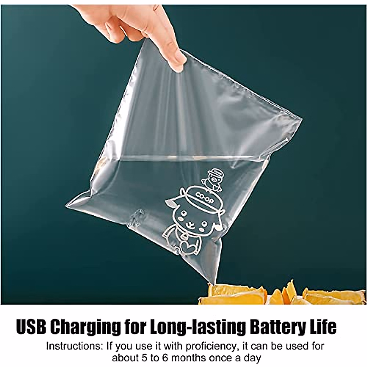 Mini Bag Sealer, Portable Vacuum Sealers 3 In 1 Mini Bag Sealer with Sealing & Cutting & Magnetic for Chip Bags, Plastic Bags Kitchen Gadget (Grey)