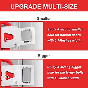 Portable Door Lock-2 Pack Solid Heavy Duty Extra Lock for Additional Privacy and Safety in Hotel,Apartment,and Prevent Unauthorized Entry in Traveling, AirBNB, Apartment and College