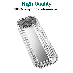 EasiBBQ Aluminum Foil Grill Drip Pans for Camp Chef Portable Grill, Disposable Aluminum Grease Pan Liners, 20 Pack