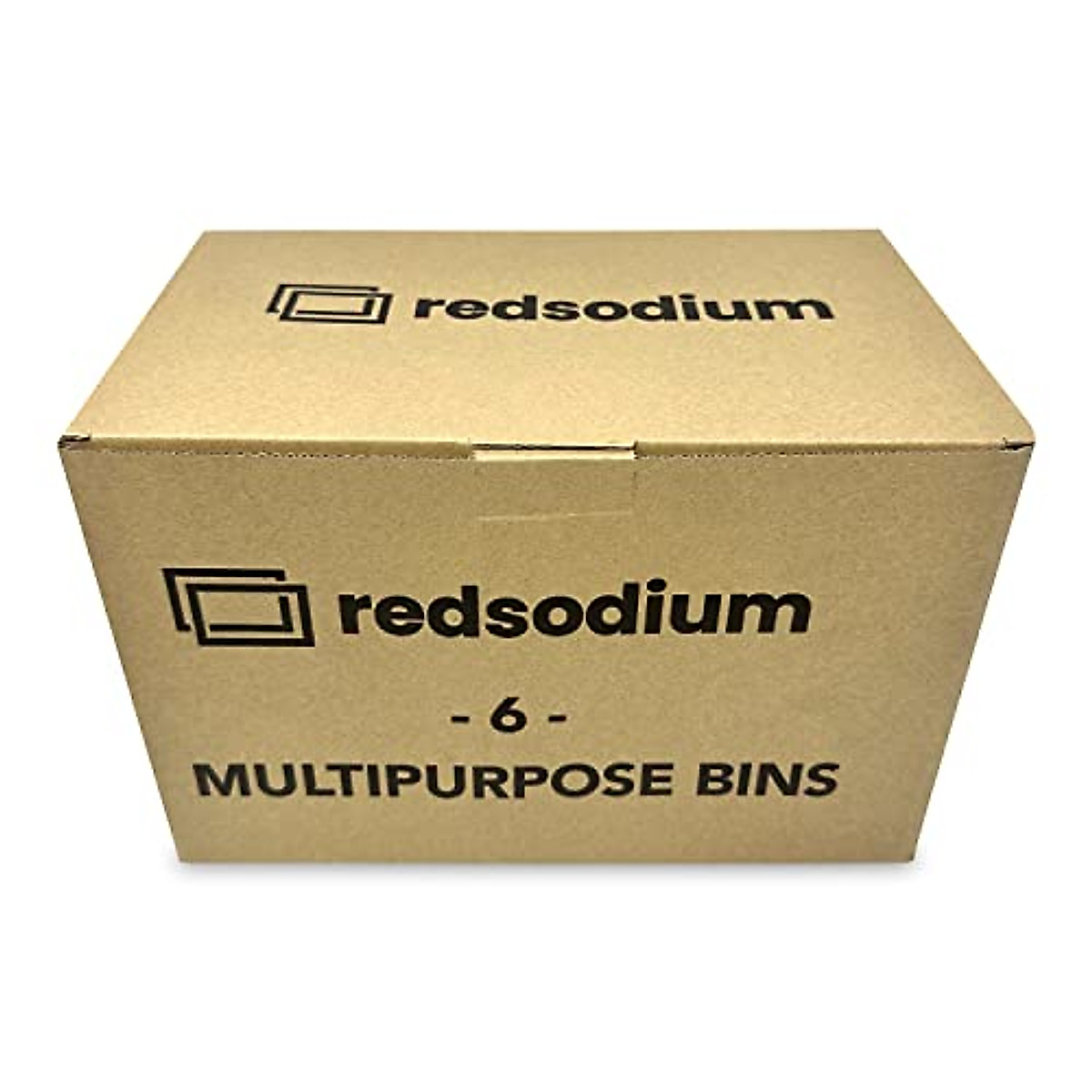 RedSodium Freezer,Refrigerator Fridge Bins in 3 sizes - 6pack
