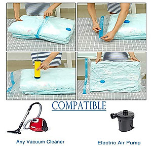 GQC Vacuum Storage Bags, Works with Any Vacuum Cleaner,to Store Clothes and beddings,Could Save Your Space,dust-Free,Keep Away from Moisture (Small 6(60X40) CM)
