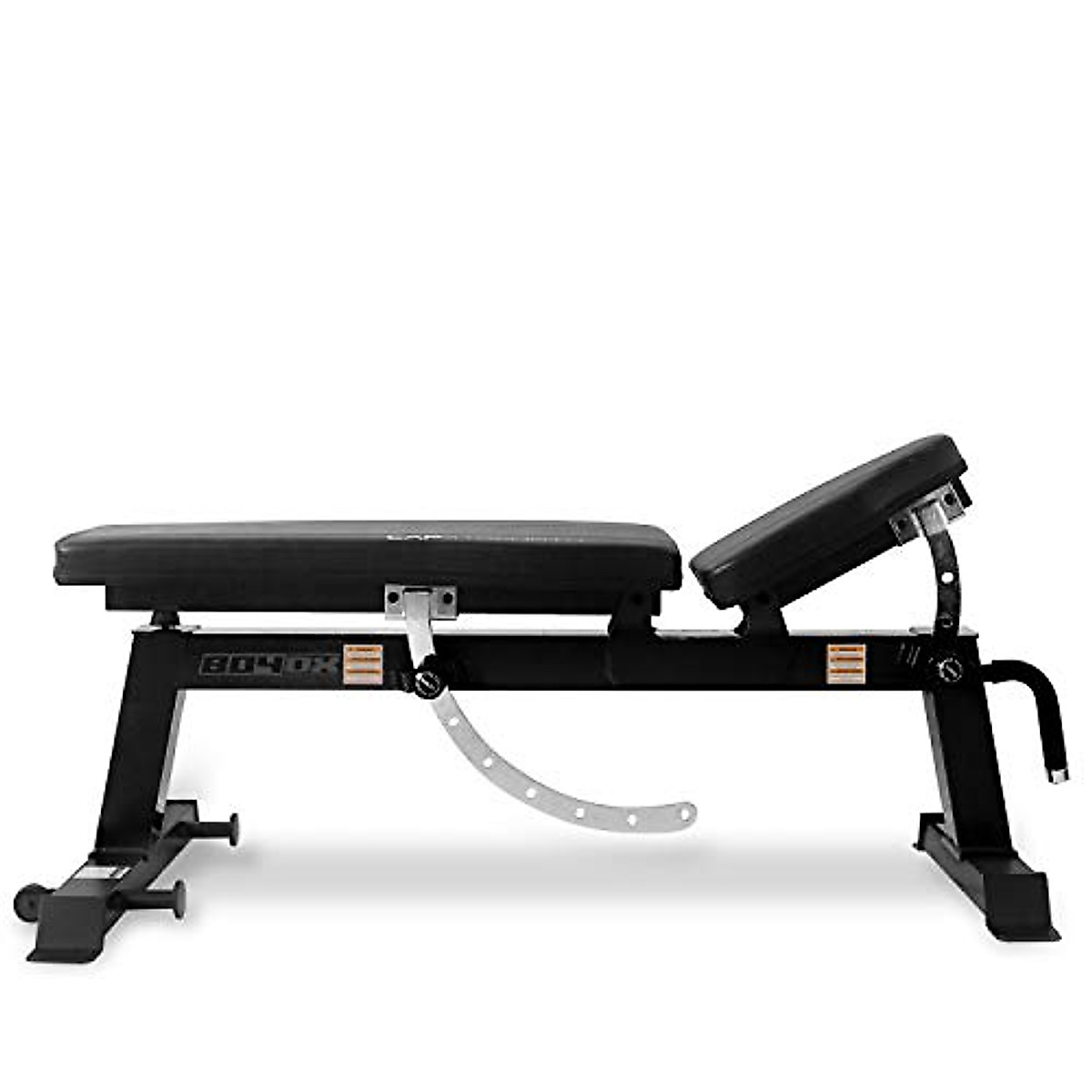 CAP Barbell Deluxe Utility Weight Bench, Full Black, Square Backpad (FM-CS804DX-BK)