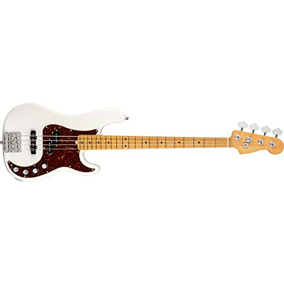 Fender American Ultra Precision Bass, Arctic Pearl, Maple Fingerboard