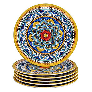 Certified International Portofino 12 Piece Melamine Dinnerware Set, Service for 4, Multi Colored