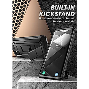 SUPCASE Unicorn Beetle Pro Series Case for Samsung Galaxy Note 10 (2019 Release), Full-Body Rugged Holster & Kickstand without Built-In Screen Protector (Black)