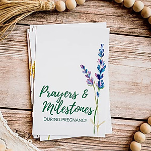Pregnancy Prayer Cards, Weekly Prayer & Milestone Cards for Expecting Mother, Pregnancy Congratulations Gift for First Time Mom, Pregnancy Must Haves First Trimester Pregnancy Essentials for Mom to Be