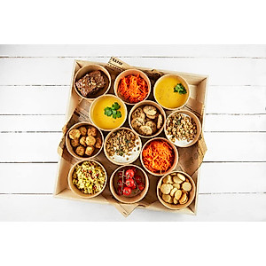 PacknWood 210WOODTRAY45-‘‘NOAH45’’ Heavy Duty Wooden Tray- Biodegradable Wood Serving Trays,Bamboo Trays for Eating, Parties, Wedding, Dessert, Birthdays, Serveware Appetizer 17.7”x11.8”x 1.6"|10 pcs