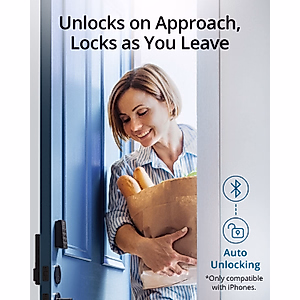 eufy Security Retrofit Smart Lock E110+Wireless Keypad, Keyless Entry Door Lock Replacement, Built-in Wi-Fi, Remote Control, in-App History and Scheduled Access, Fits Your Existing Deadbolt, IP65