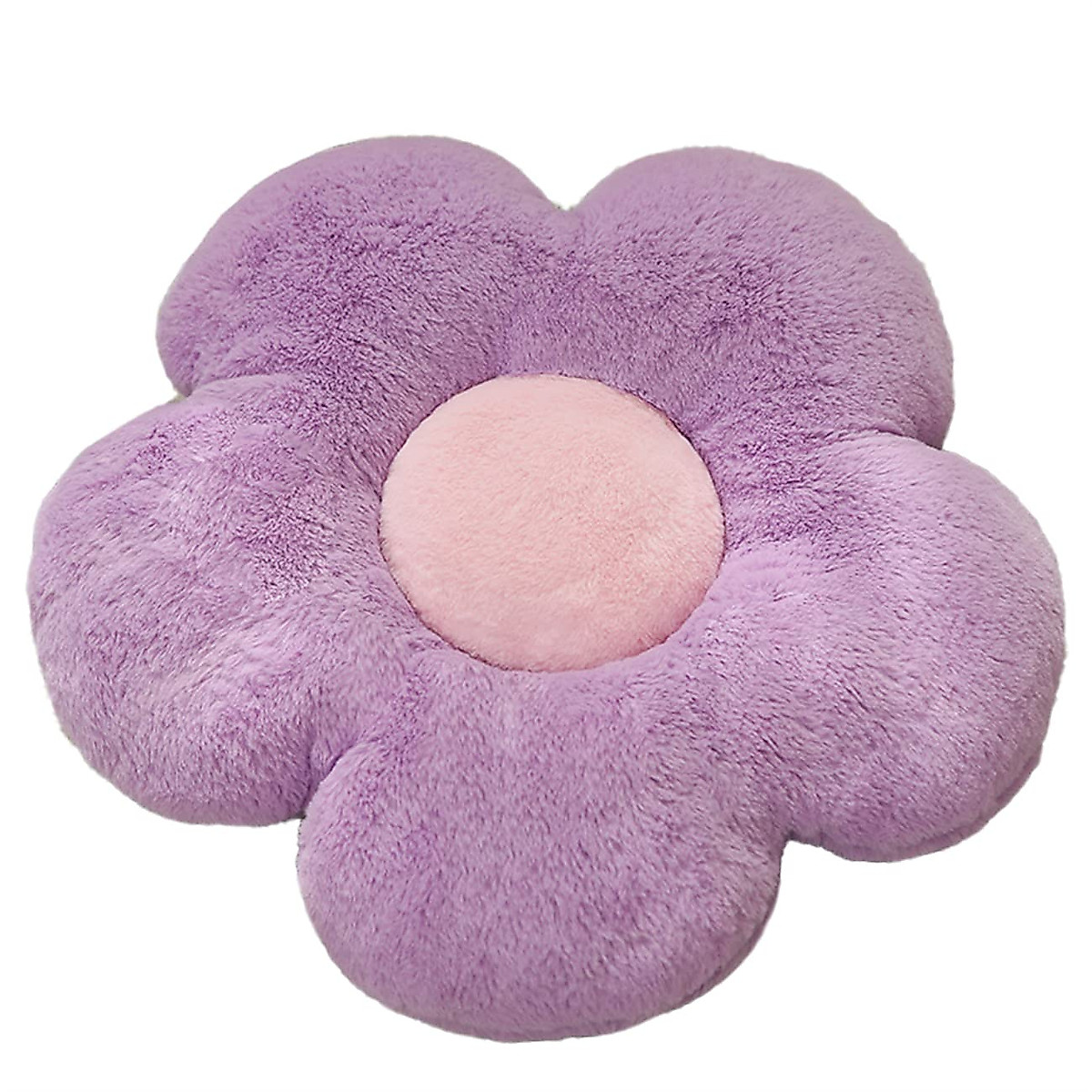WYIKE Little Daisy Sofa Pillow Cute Flower Bay Window Cushion Sunflower Cushion Office Seat Cushion (Purple)