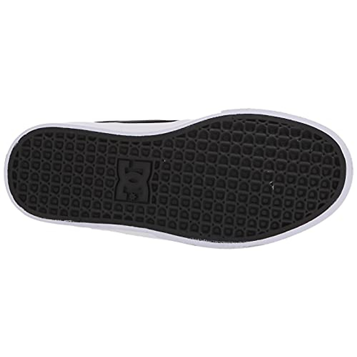 DC Men's Kalis Vulc Low Top Casual Skate Shoe, Black/White, 10 D M US