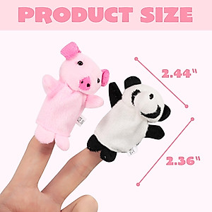 JOYIN 28 Packs Valentines Day Prefilled Hearts with Plush Animal Finger Puppet and Valentins Card for Kids Valentine Classroom Exchange, Valentine Party Favors, Gift Exchange, Game Prizes