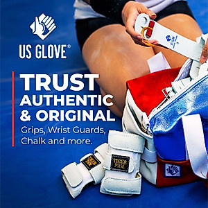 Tiger Paw Authentic Gymnastics Wrist Supports (Sold in Pairs)- Original Competition-Grade Gymnastics Wrist Guards, Wrist Support Braces, Adjustable, Made in USA Hand Wraps (Sand)