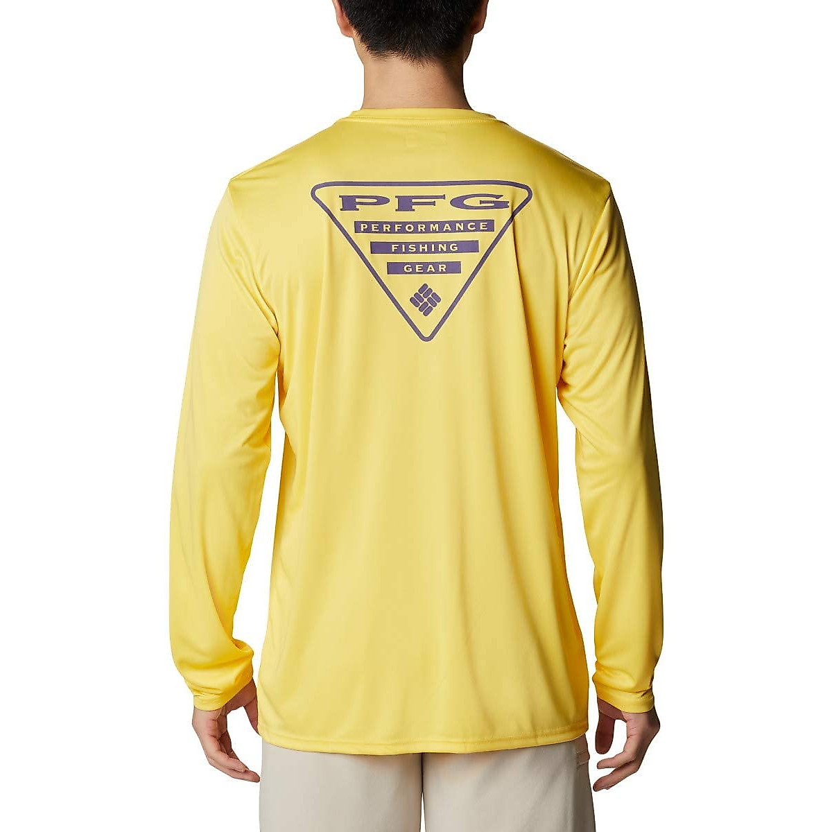 Columbia Men’s PFG Terminal Tackle Destination Long Sleeve, Sun Protection, Carbon/USA, XX-Large