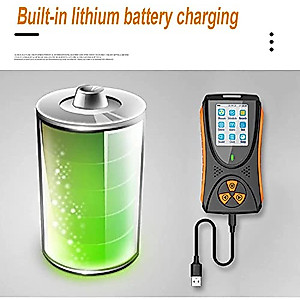 YNITJH Portable Geiger Counter Nuclear Radiation Monitor Alarm Nuclear Radiation Detector Personal Dose Ore Xy Ray Measuring Instrument Dosimeter Digital Meter High Sensitivity