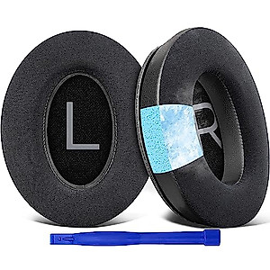 SOULWIT Cooling Gel Ear Pads Cushions Replacement for Bose QuietComfort 45(QC45)/QuietComfort SE (QC SE) Over-Ear Headphones, Earpads with High-Density Noise Isolation Foam - Black