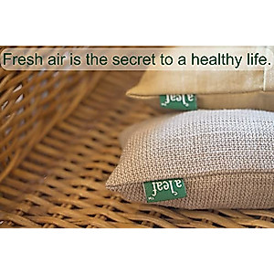 Bamboo charcoal air purifying bag, Naturally Dyed and Canada-Made odor absorber bags, a scent free, chemical free activated bamboo charcoal smell eliminator bags, 8 small light grey color bags