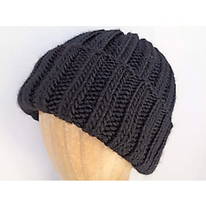 Alpaca Wool Beanie Hat, Hand Knit Watch Cap, Men or Women, Stretchy Seamless Fit, CHOOSE COLOR