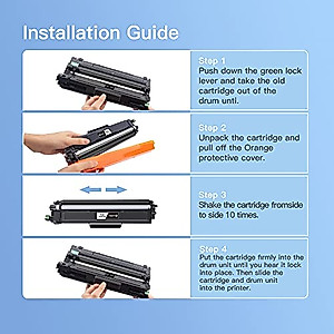 GPC Image Flex Compatible TN227 Toner Cartridge Replacement for Brother TN227 TN 227 TN223 Compatible with Brother HL-L3270CDW MFC-L3750CDW MFC-L3710CW MFC-L3770CDW HL-L3210CW HL-L3290CDW（4 Pack）