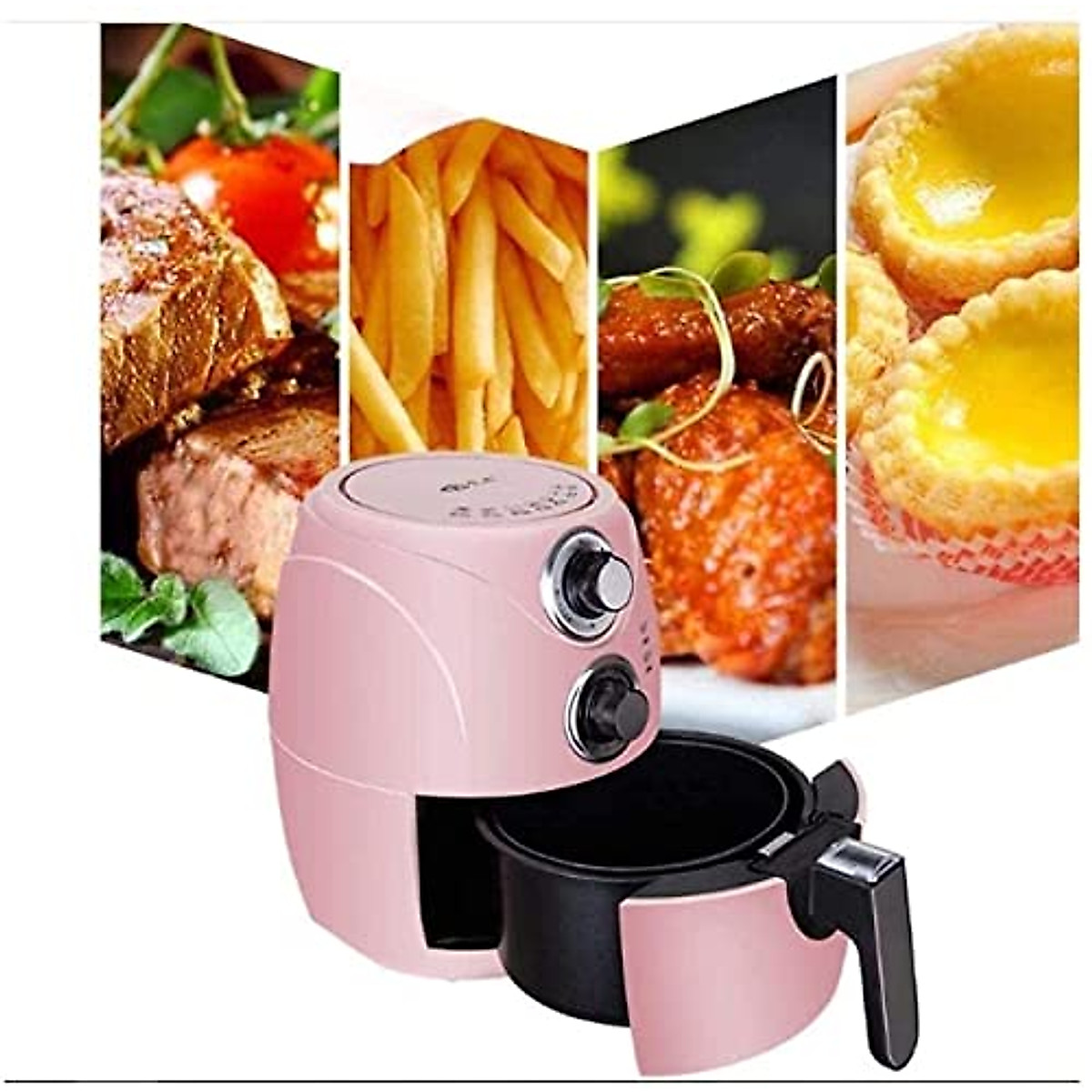 Air Fryer for Home Use 2.5L Modern Simplicity Air Fryer Air Fryer Automatically Fried Chicken Fish and Chips Oven Pink Every Family