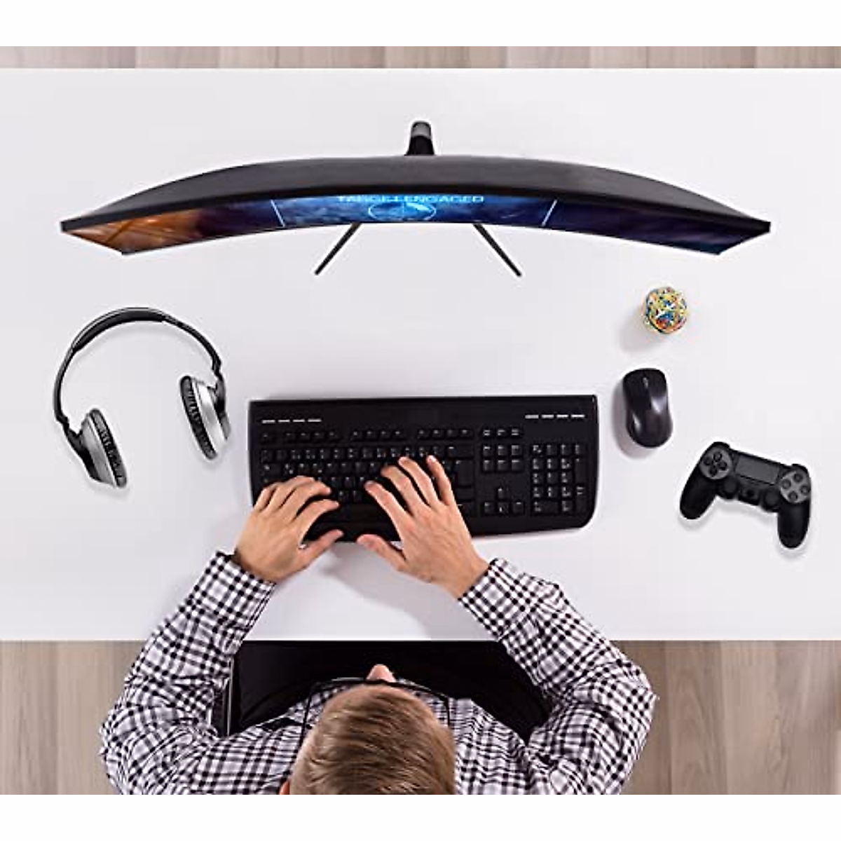 ViewSonic OMNI VX3418-2KPC 34 Inch Ultrawide Curved 1440p 1ms 144Hz Gaming Monitor with Adaptive Sync, Eye Care, HDMI and Display Port