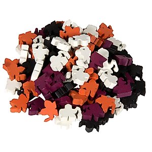 The Broken Token Waterdeeples - Wood Meeples Tokens Compatible with Lords of Waterdeep, Pack of 100