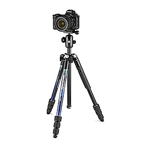 Manfrotto Element MII 4-Section Aluminum Tripod with Ball Head, Blue