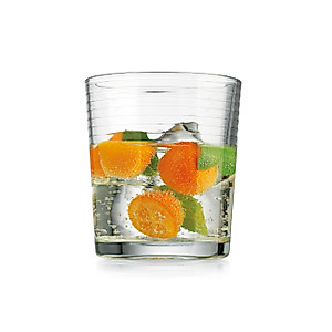 Glaver's Drinking Glasses 12 Piece Glass Set, 4-7 Oz. Highball Glasses, 4-13 Oz. Whiskey Rocks, And 4 7 Oz Juice Glasses. Ideal for Water, Juice, Cocktails, and Iced Tea. Dishwasher safe