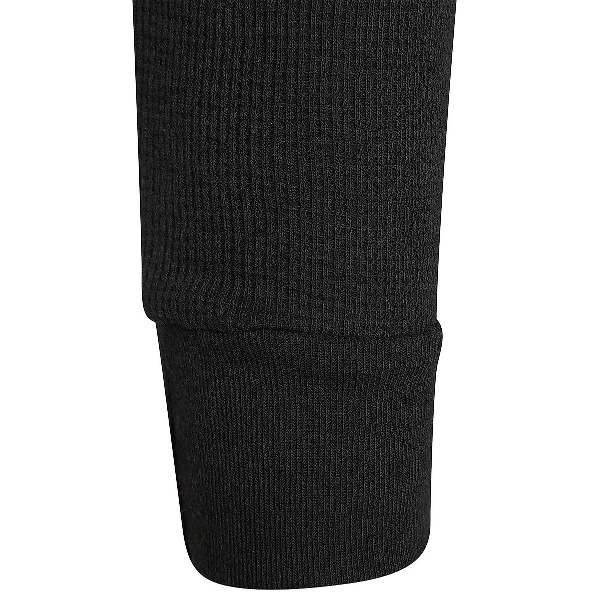 Arctic Hero Boys' Thermal Underwear - 4 Piece Waffle Knit Top and Long John Set (Size: 2-18), Size 8-10, Black/Ecru