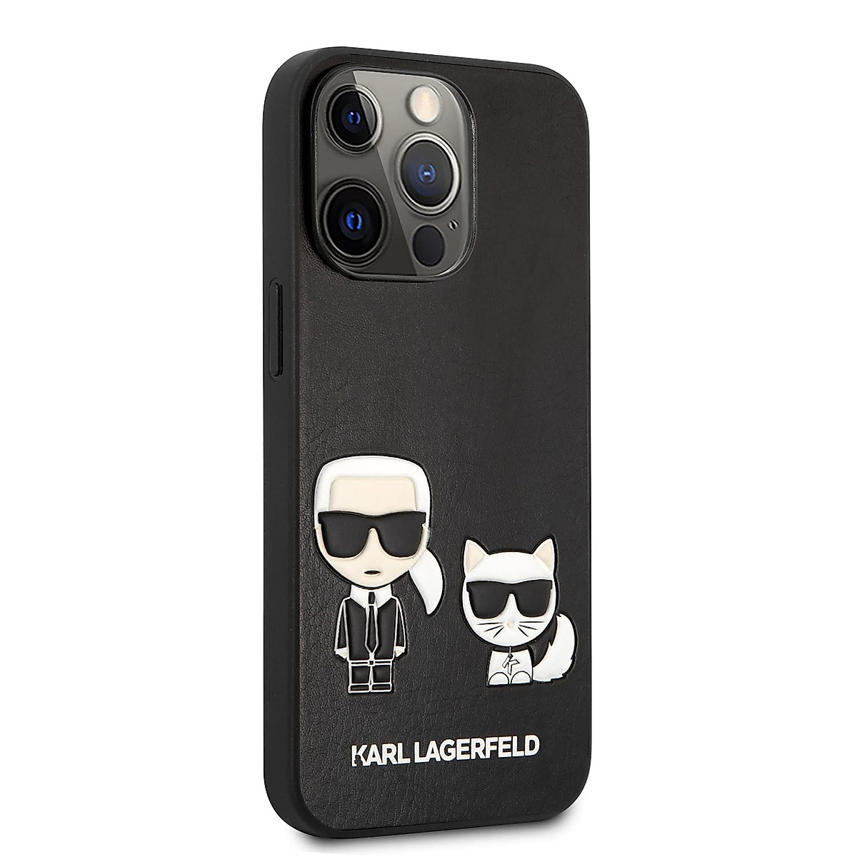 KARL LAGERFELD Apple iPhone 13 Pro Karl and Cat Hard Case Black