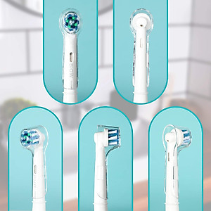 Electric Toothbrush Cover Brush Head Protection Cover Reusable Electric Toothbrush Heads Cover Replacement Brush Heads Cover Caps to Keep Dust Away for Travel, Camping, Family(12 Pieces)