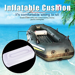 Padded Kayak Seat Soft Kayak Cushion with Backres and Detachable Back Bag for Canoe Fishing Boat (#2)
