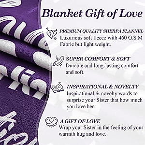 mami home I Love You Mom Blanket – Meaningful Mom Blanket, Mother’s Day Present Ideas, 60x50 (Sherpa, Purple) - Mom Birthday Gifts, Mothers Day Blanket Gifts, Mom Gifts from Daughter