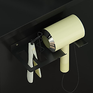 Homsee Vanity Desk Set Makeup Table with Large Sliding Lighted Mirror, Power Strip and Hair Dryer Holder, Dressing Table with Drawers, Storage Shelves & Stool for Bedroom, Black