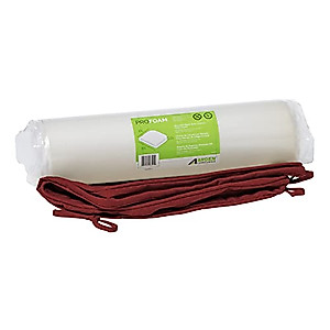 Arden Selections ProFoam Essentials Outdoor Seat Cushion 19 x 20, Ruby Red Leala