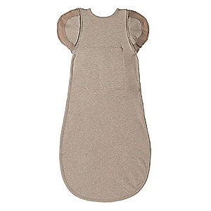 Nested Bean Zen One™ - Gently Weighted Swaddle for Babies 3-6M (13-18.5 Lbs) | Adapts for arms in/Out | Prevents startles | Aid Self-Soothing | 2-Way Zipper | Machine Washable | TOG 1.0
