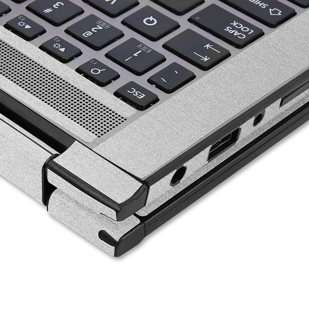 Skinomi Brushed Aluminum Full Body Skin Compatible with Toshiba Satellite Radius (2015, 14 inch)(Full Coverage) TechSkin with Anti-Bubble Clear Film Screen Protector