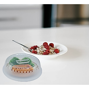 2 Pack Microware Food Cover, Microwave Food Cover Splatter, 10.5 x 10.5 x 2.625 Inch