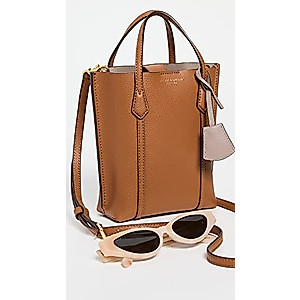 Tory Burch Women's Perry Mini Tote, Light Umber, Brown, One Size