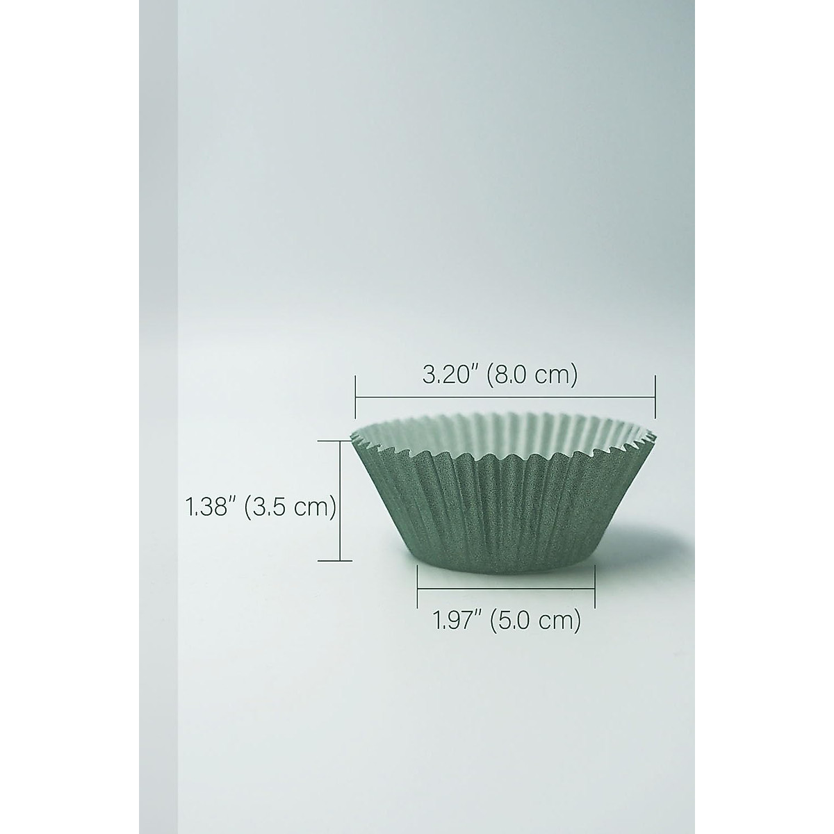 Bake Choice Cupcake Liners 200 Pcs Paper Muffin Cups Standard Cupcake Wrappers, Cup Cake Paper Cup, Food Grade Paper Cupcake Liners, Greaseproof Parchment Muffin Liners Calyx Series