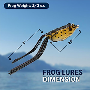 Reaction Tackle Hollow Body Frogs 2.5" - Swamp Frog #25