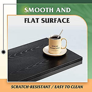 WLIVE Side Table, C Shaped End Table for Couch, Sofa and Bed, Large Desktop C Table for Living Room, Bedroom, Black