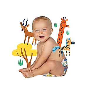 Hello Bello Premium Baby Diapers Size 1 I 35 Count of Disposeable, Extra-Absorbent, Hypoallergenic, and Eco-Friendly Baby Diapers with Snug and Comfort Fit I Serengeti