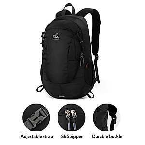 WATERFLY Lightweight Day Hiking Backpack: Travel Waterproof Daypack Trekking Bagpack Hike Day Bag for Camping Climbing Man Woman