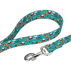 Country Brook Petz - Santa and Friends Martingale Dog Collar and Leash - Christmas Collection with 17 Festive Designs (5/8 Inch, Small)