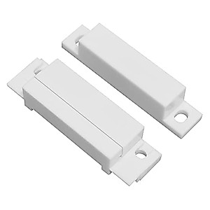 WESUA 5 Pack Surface Mounted NC Magnetic Door Contacts Switch Sensor for Alarm