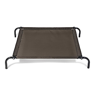 Furhaven Medium Dog Bed Reinforced & Elevated Cot w/ High Airflow Cooling - Espresso, Medium