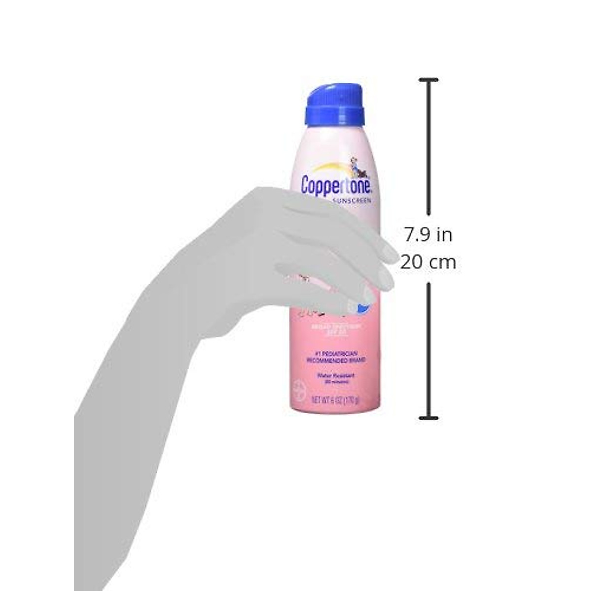 Coppertone Water Babies Sunscreen Lotion Spray SPF 50, Pediatrician Recommended Baby Sunscreen Spray, Water Resistant Sunscreen for Babies, 6 Oz Spray